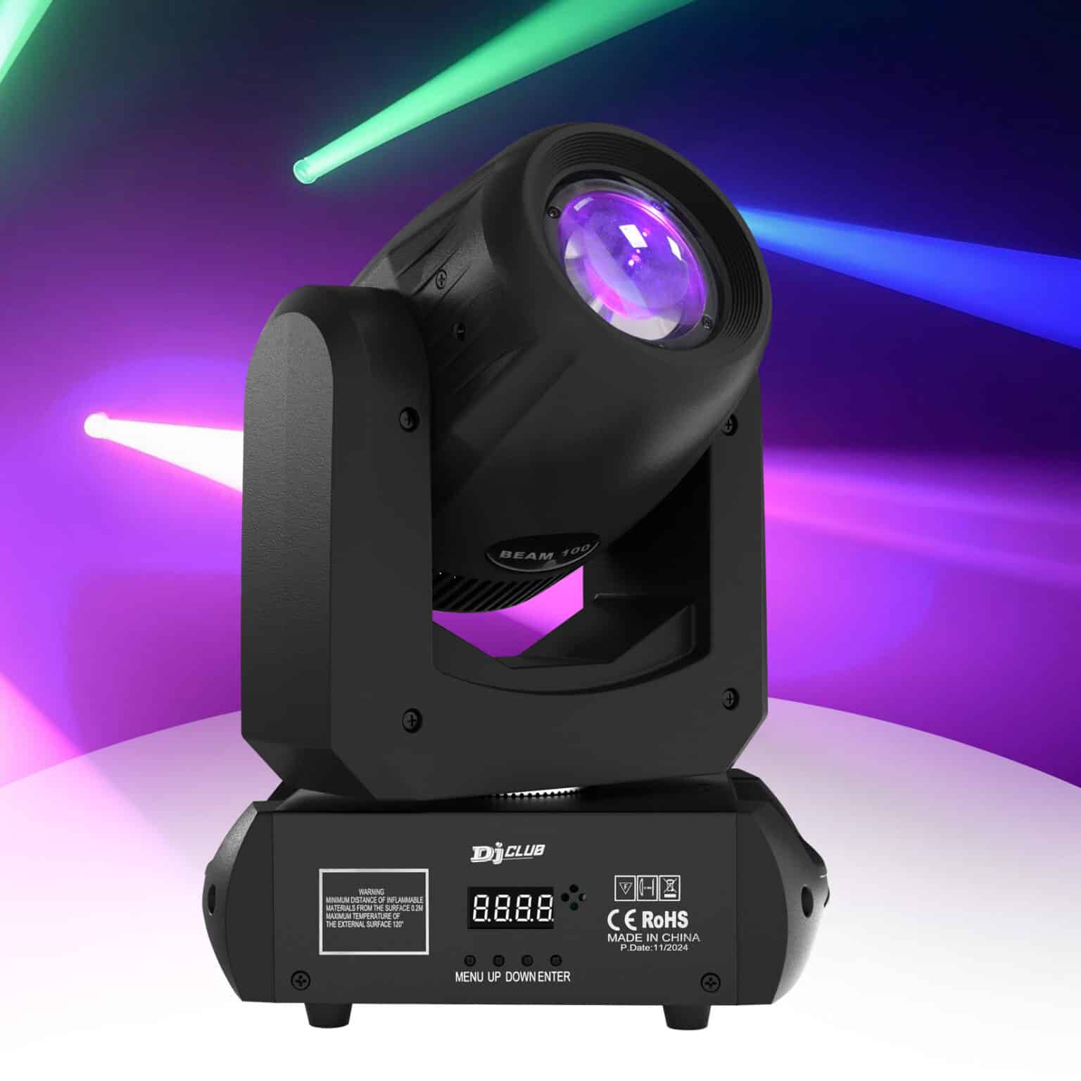 DJClub Mini 230W Ultra Bright Moving Head Light - Silent Operation ...
